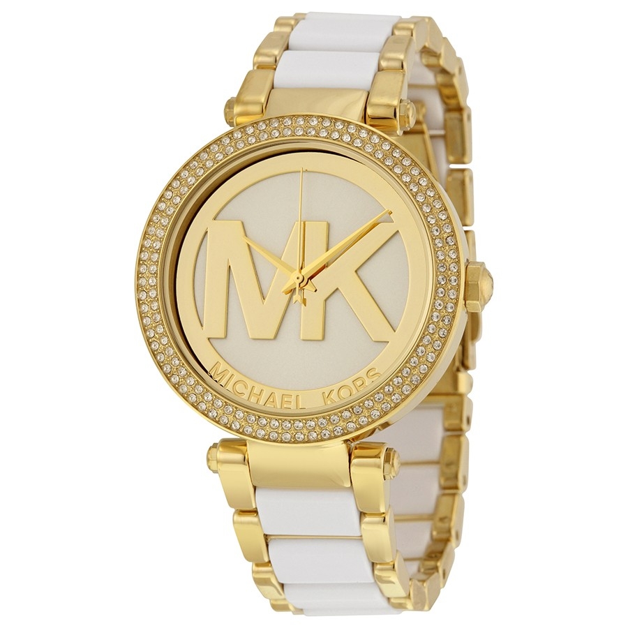 Michael Kors MK6313 Damenuhr Farbe Gold & Weiss | MyOnlyShop